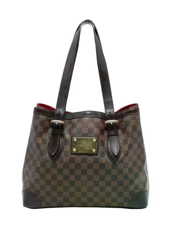 LOUIS VUITTON Damier Ebene Hampstead Mm Tote Bag - Brown