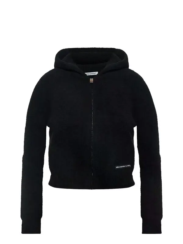 Alexander Wang Zip-up Hoodie - Black