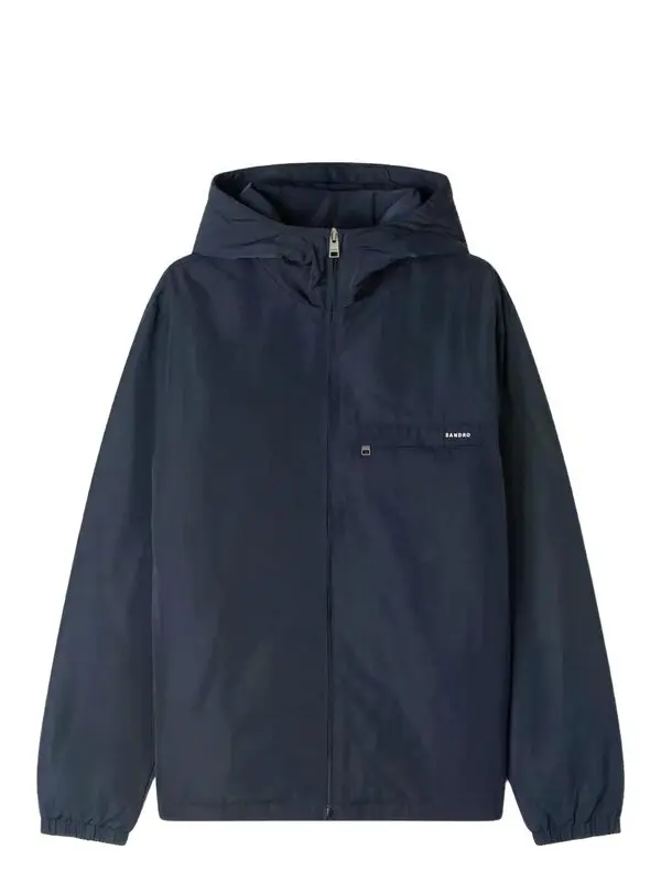 Sandro Nylon Windbreaker - Blue