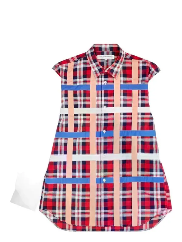 Comme Des Garçons Plaid-pattern Shirt - Red