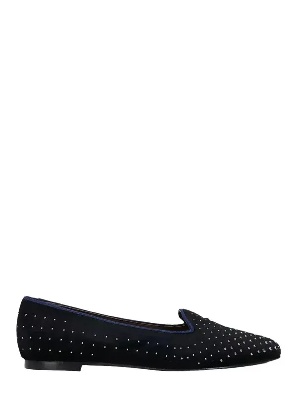 CastaÑer Studded Velvet Loafers - Blue