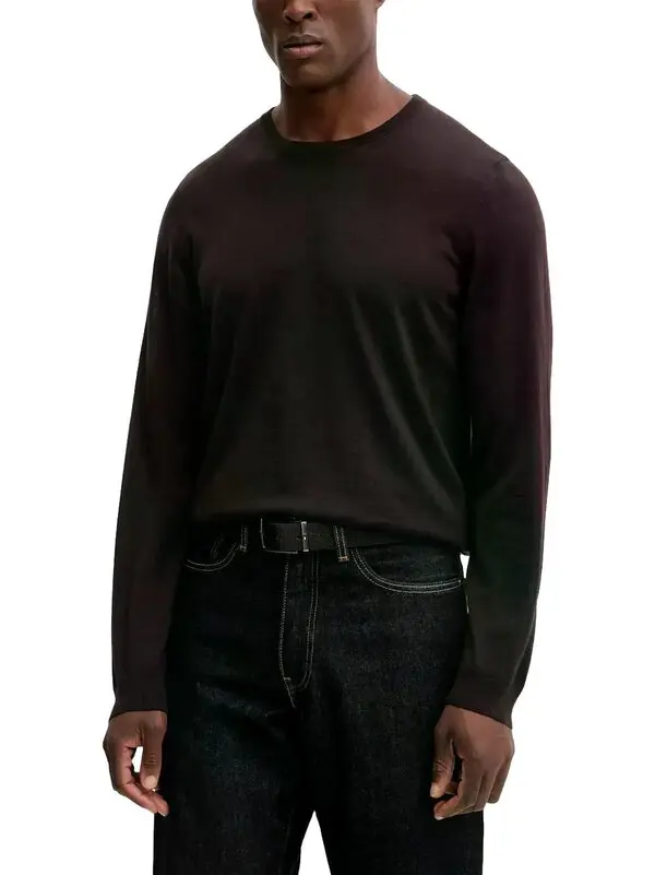 BOSS Leno Crew-neck Sweater - Brown