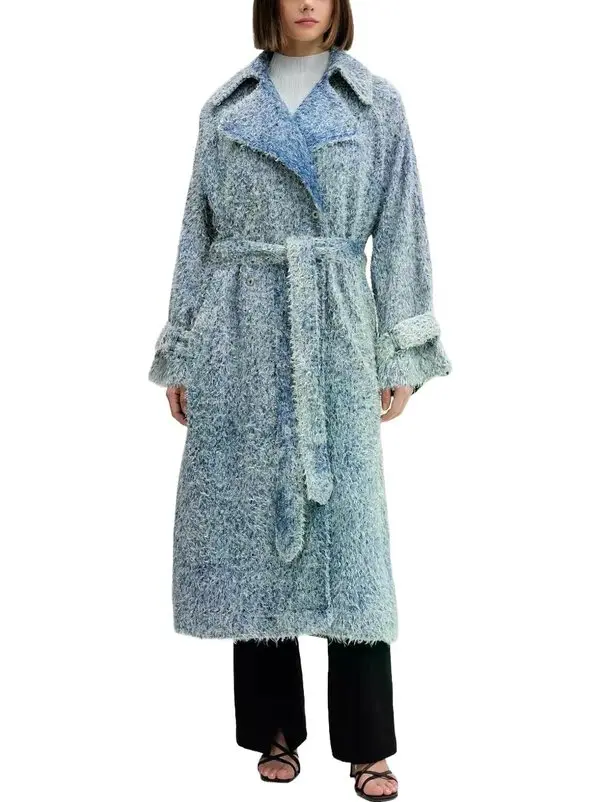Hugo Belted Coat - Blue