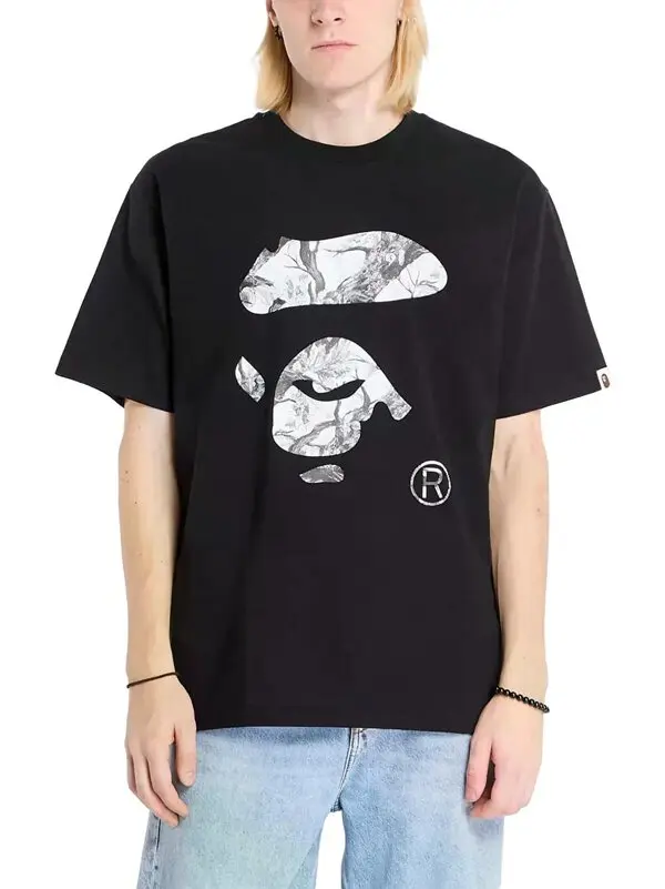 A BATHING APE Cotton T-shirt - Black