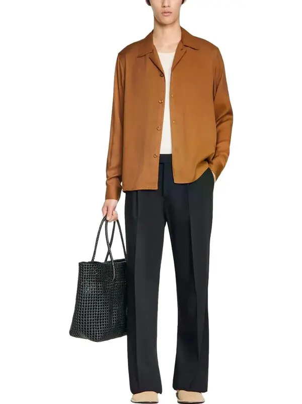 Sandro Flowy Shirt - Brown
