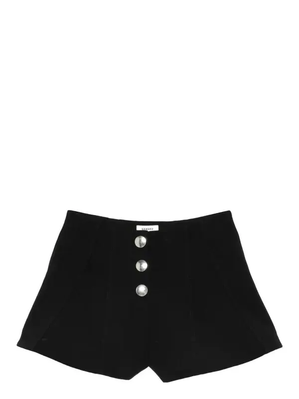 Sandro Press-stud-fastening Shorts - Black