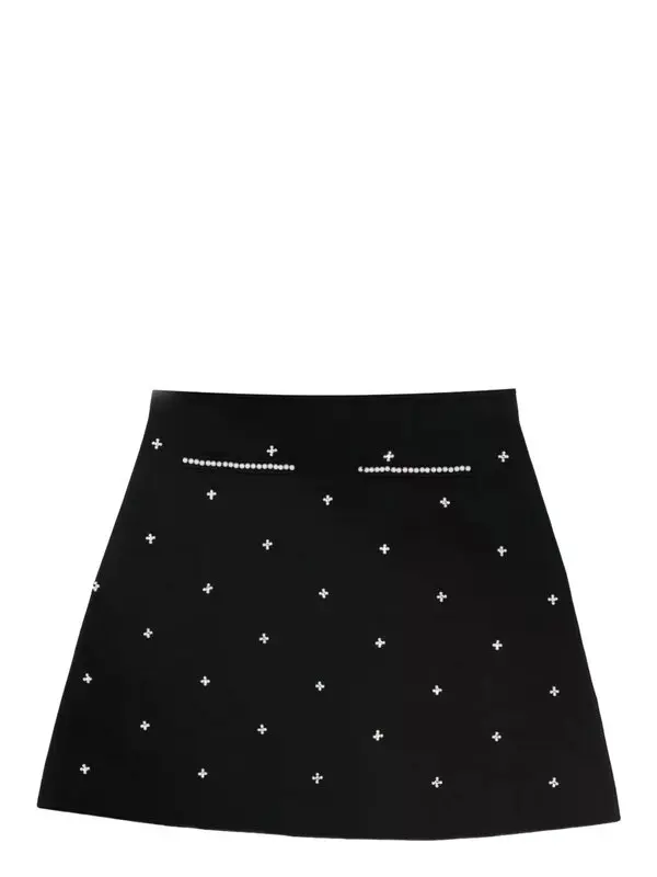 Sandro Strassé-embellishment Mini Skirt - Black