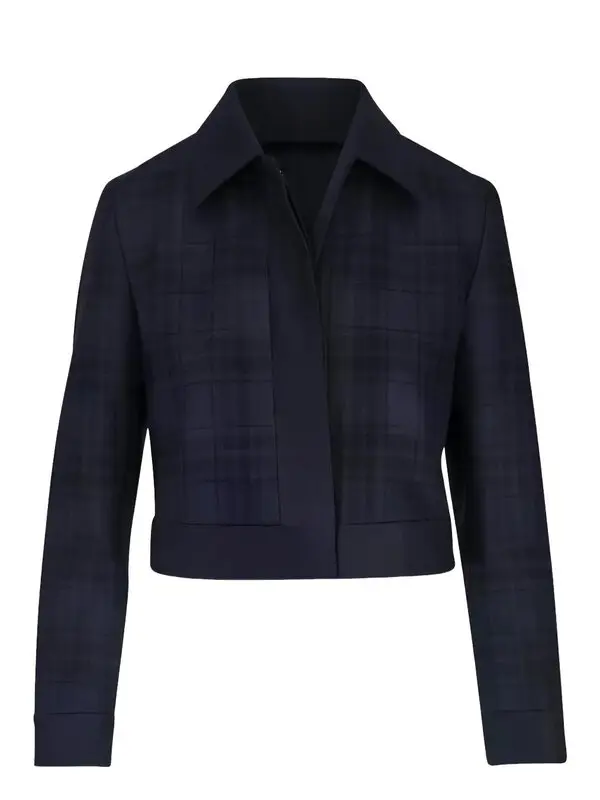 Akris Lewitt Checked Jacket - Blue