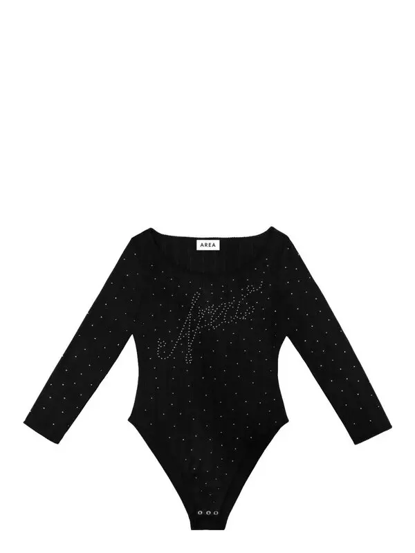 AREA Logo-embellishment Bodysuit - Black