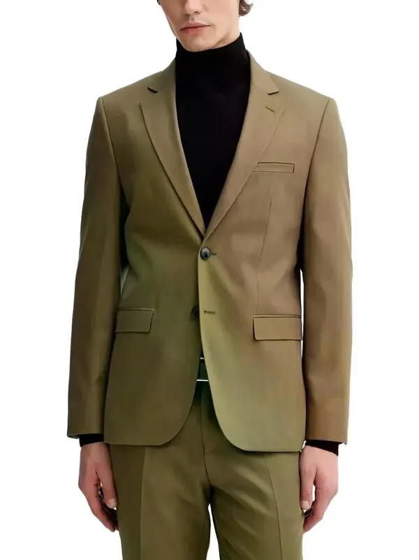 Hugo Arti253x Button Single-breasted Blazer - Green