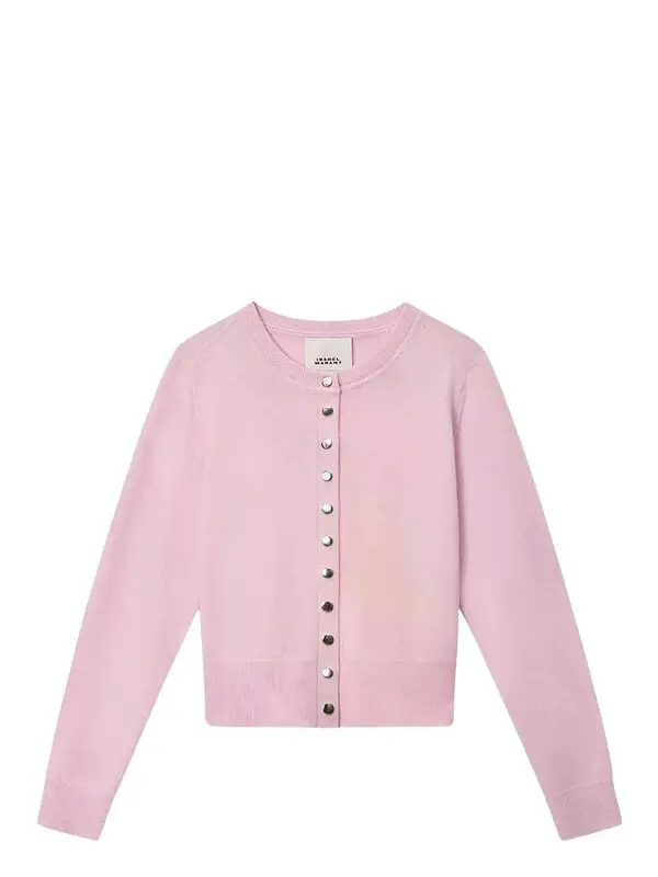 Isabel Marant Idesia Button Cardigan - Pink