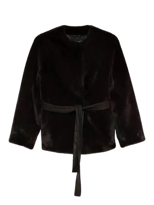Vanessa Bruno Faux Fur Jacket - Brown