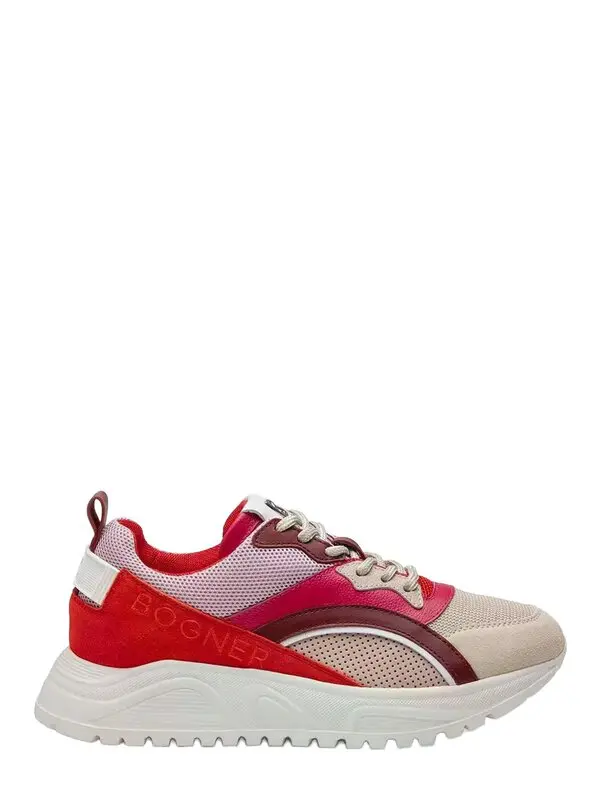 Bogner Colour-block Low-top Sneakers - Red