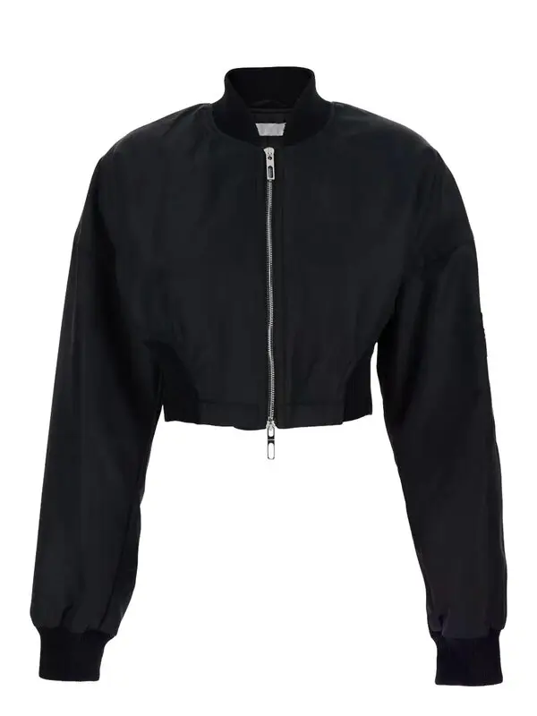 Sportmax Zipped Bomber Jacket - Black