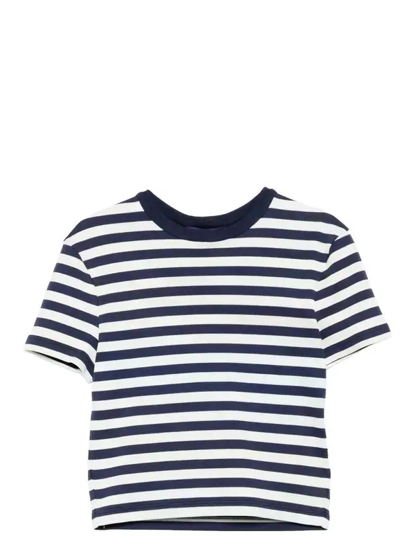 Ralph Lauren Striped Cropped Top - Blue