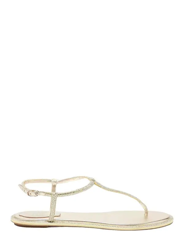 Rene Caovilla Diana Flat Sandals - Yellow