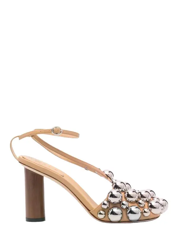 A.W.A.K.E. Mode Christine Studs-embellishment Sandals - Neutrals
