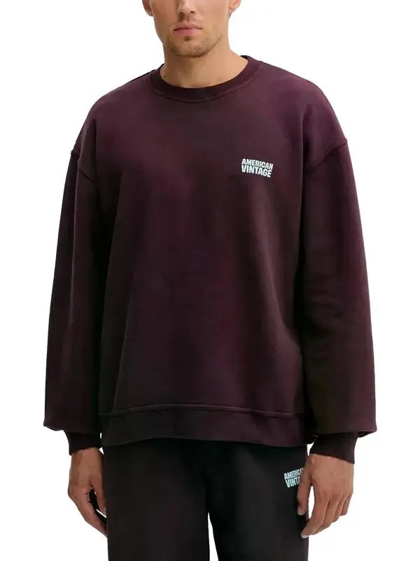 American Vintage Plizzy Logo Sweatshirt - Purple