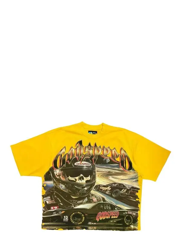 GODSPEED Le Dernier Printed T-shirt - Yellow