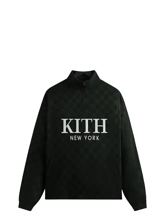 Kith Double Weave Davis Quarter Zip Pullover - Stadium