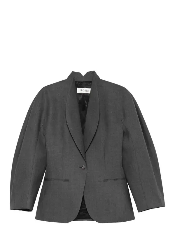 RÓHE Shawl-collar Blazer - Grey