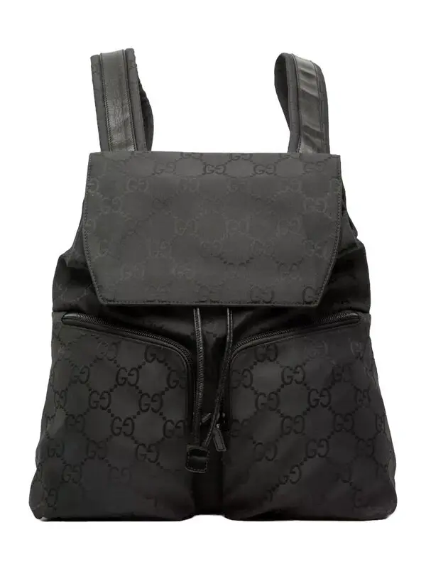 Gucci Gg Nylon Backpack - Black