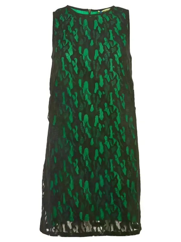Versace Lace Sleeveless Dress - Green