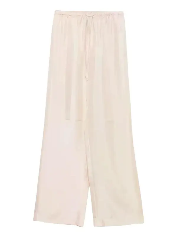RÓHE Silk Drawstring Pants - Pink