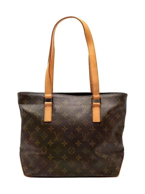 LOUIS VUITTON 2001 Monogram Cabas Piano Tote Bag - Brown