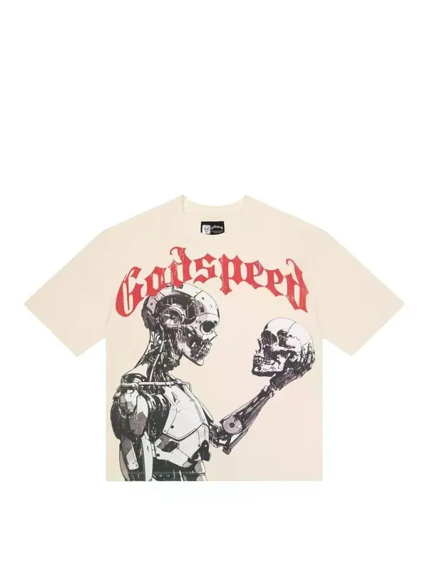 GODSPEED Mankind Vs Ai Graphic-print T-shirt - Neutrals