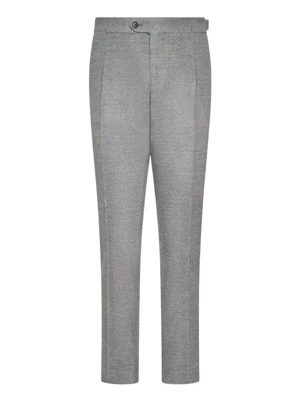 FRANZESE COLLECTION Dart Trousers With Double Waistband - Grey