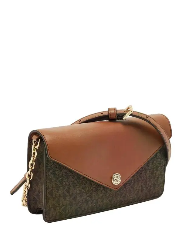 Michael Kors Monogram Mini Bag - Brown