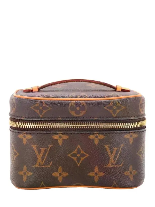 LOUIS VUITTON Vanity Case Monogram Canvas Nano Pouch - Brown
