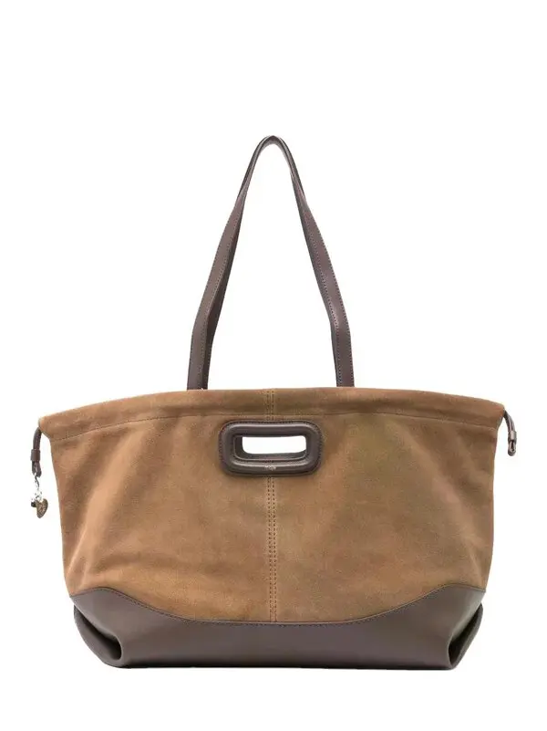 Maje Heart Charm Shoulder Bag - Brown