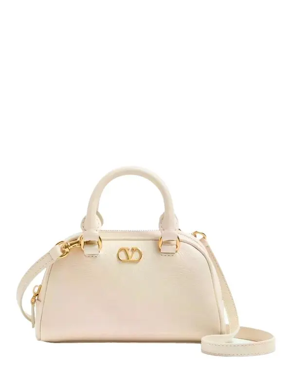 Valentino Garavani Mini Bowling Logo Tote Bag - Neutrals