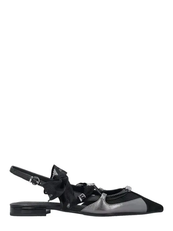 Pinko Bow Pointed Pumps - Black