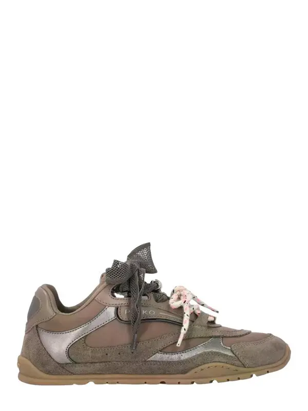 Pinko Lace-up Sneakers - Brown