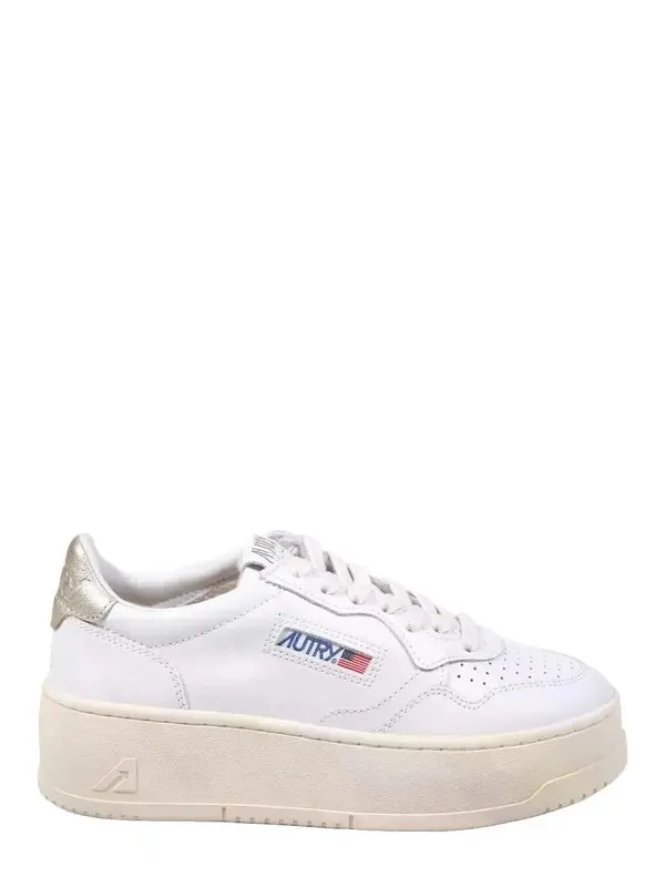 AUTRY Logo Platform Sneakers - White