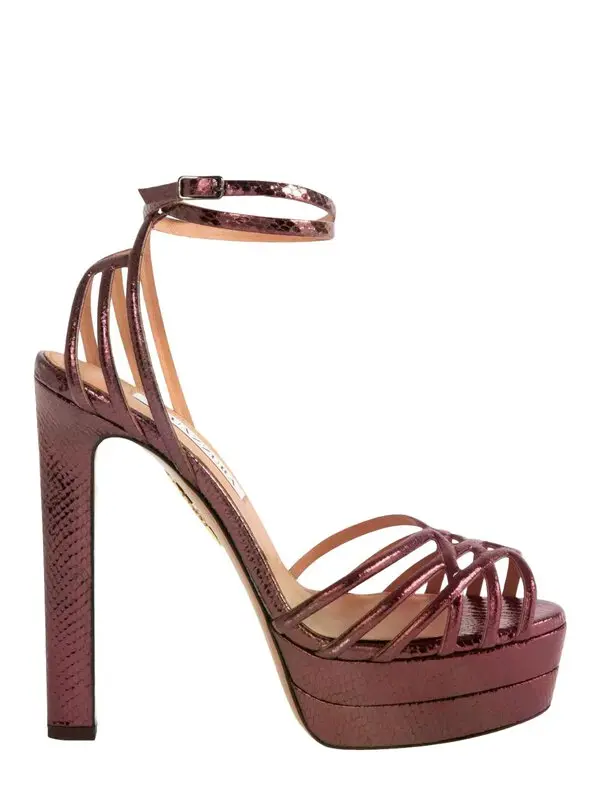 AQUAZZURA Wild Dream Platform Sandals - Red