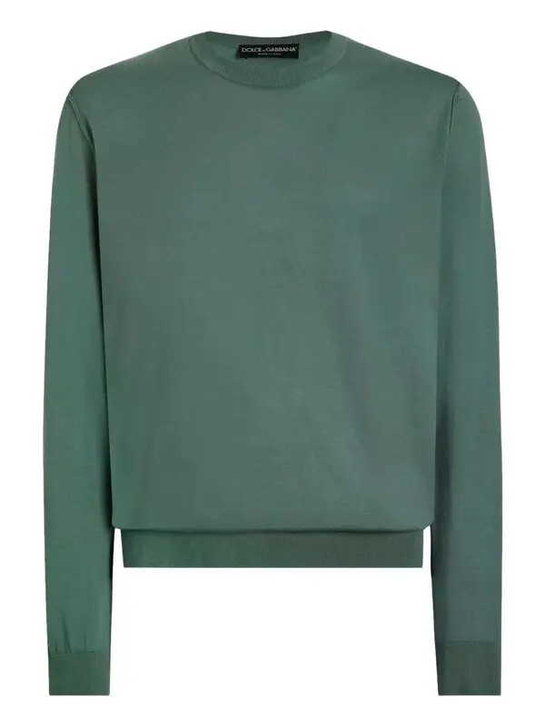 Dolce & Gabbana Crew-neck Long-sleeve Sweater - Green