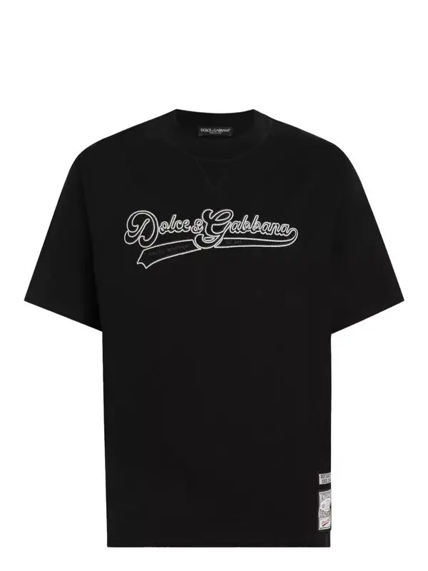 Dolce & Gabbana Embroidered T-shirt - Black