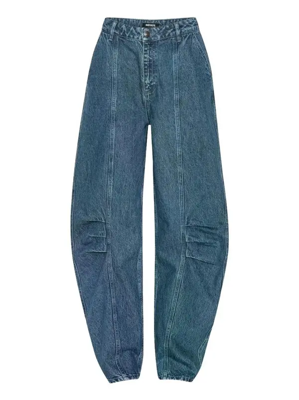 ROTATE BY BIRGER CHRISTENSEN Denim Cargo Trousers - Blue