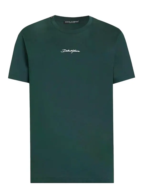 Dolce & Gabbana Embroidered T-shirt - Green