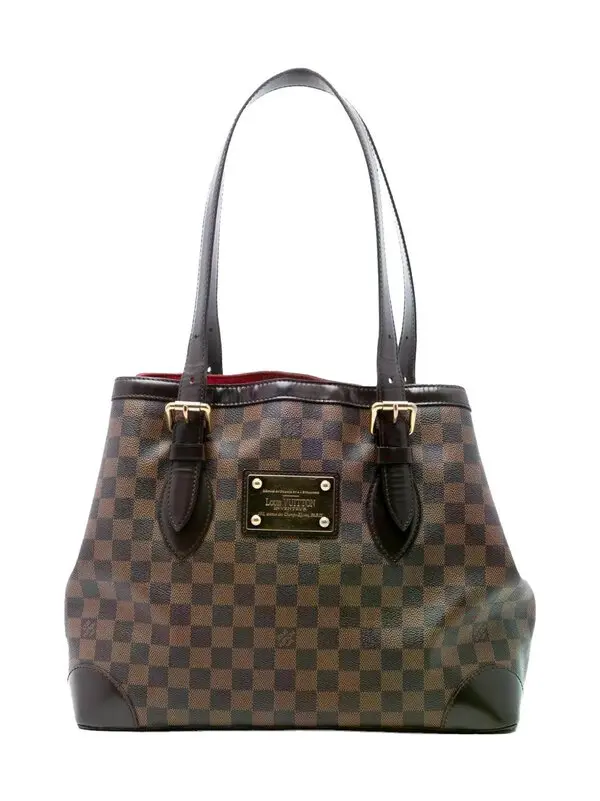 LOUIS VUITTON Damier Ebene Hampstead Mm Tote Bag - Brown
