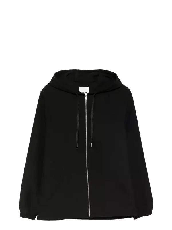 Sandro Zip-fastening Hoodie - Black