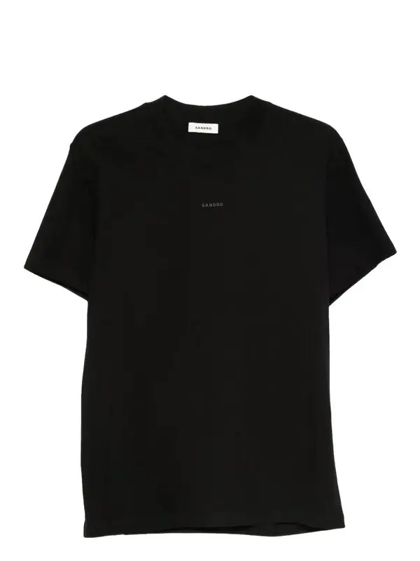 Sandro Logo T-shirt - Black