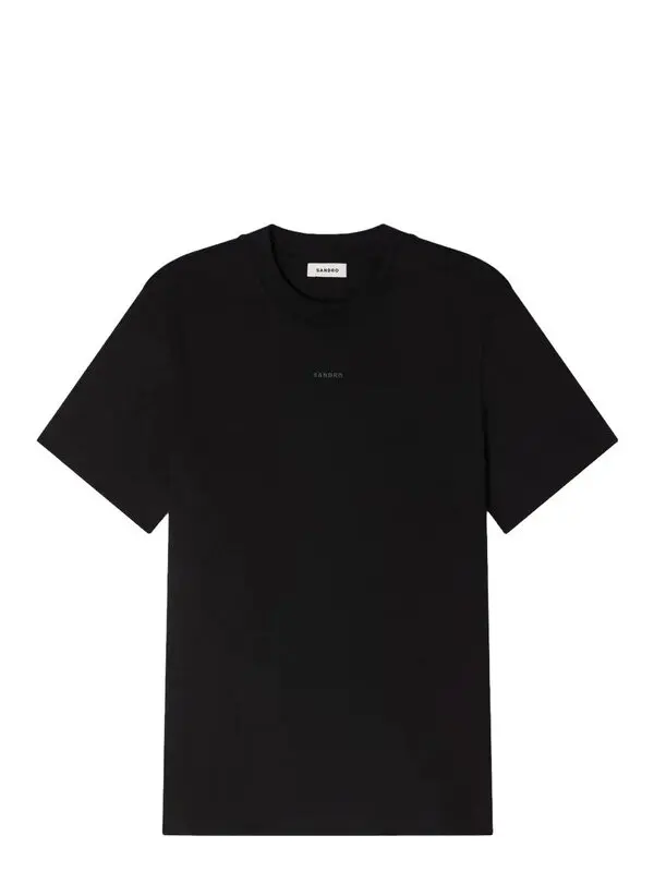 Sandro Cotton T-shirt - Black