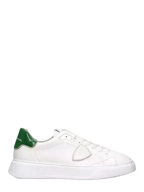Philippe Model Temple Low Leather Trainers - White