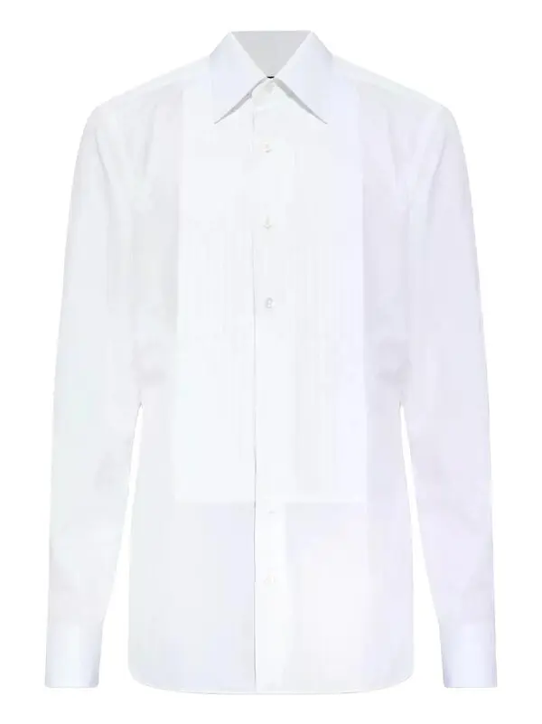 TOM FORD Pleated Shirt - White