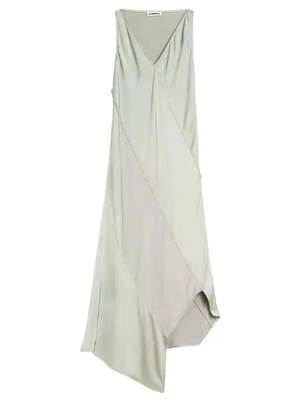 JIL SANDER Crystal Embellished Dress - Neutrals